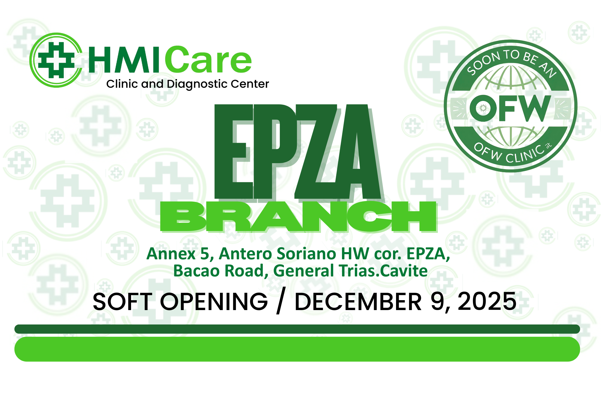EPZA Branch to Open this February 2, 2026! | HMICare (Clinic and ...